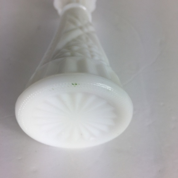 Milk Glass | Accents | Antique Milk Glass Triangle Romantic Cottage ...